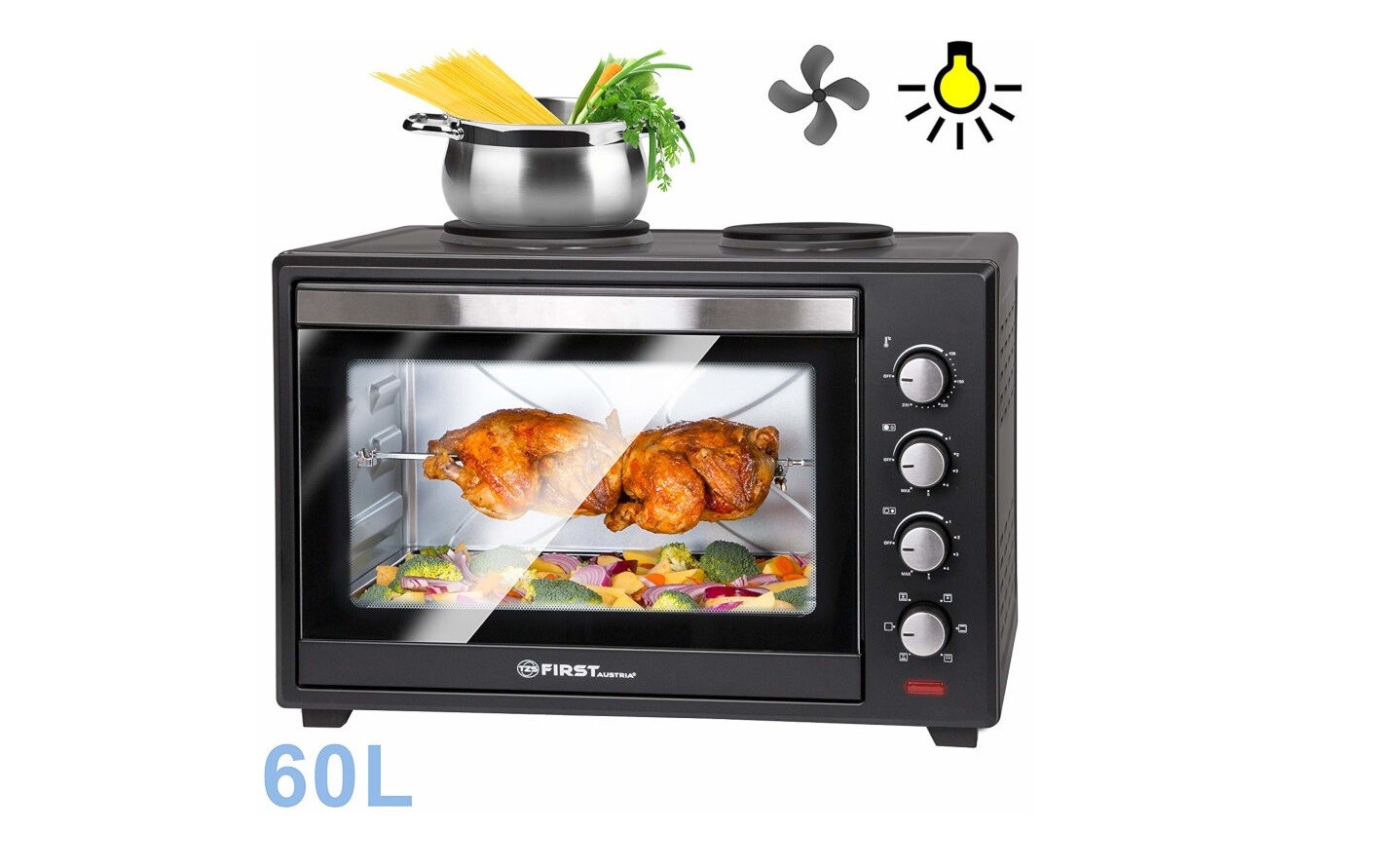 Από 122,90€: Φουρνάκι ﻿3400W 60L | Παραλαβή | Πανελλαδική Αποστολή