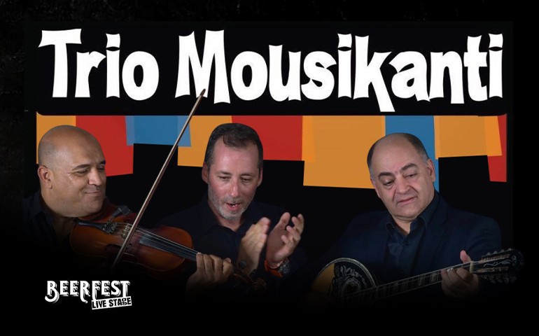Από 70€: Trio Mousikanti Live | Γεύμα & Κρασί για 2-4 Άτομα | Beerfest